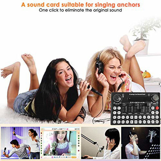 GetUSCart- HelloCreate Live Sound Card,F9 Universal External Live Sound ...