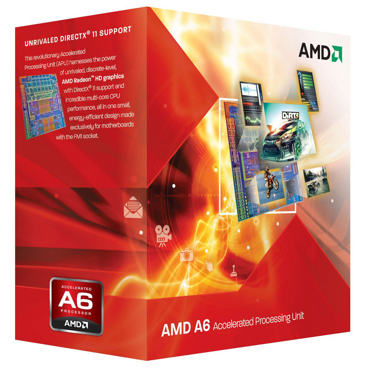 GetUSCart- AMD A6-3500 APU with AMD Radeon 6530 HD Graphics 2.1/2.4GHz ...