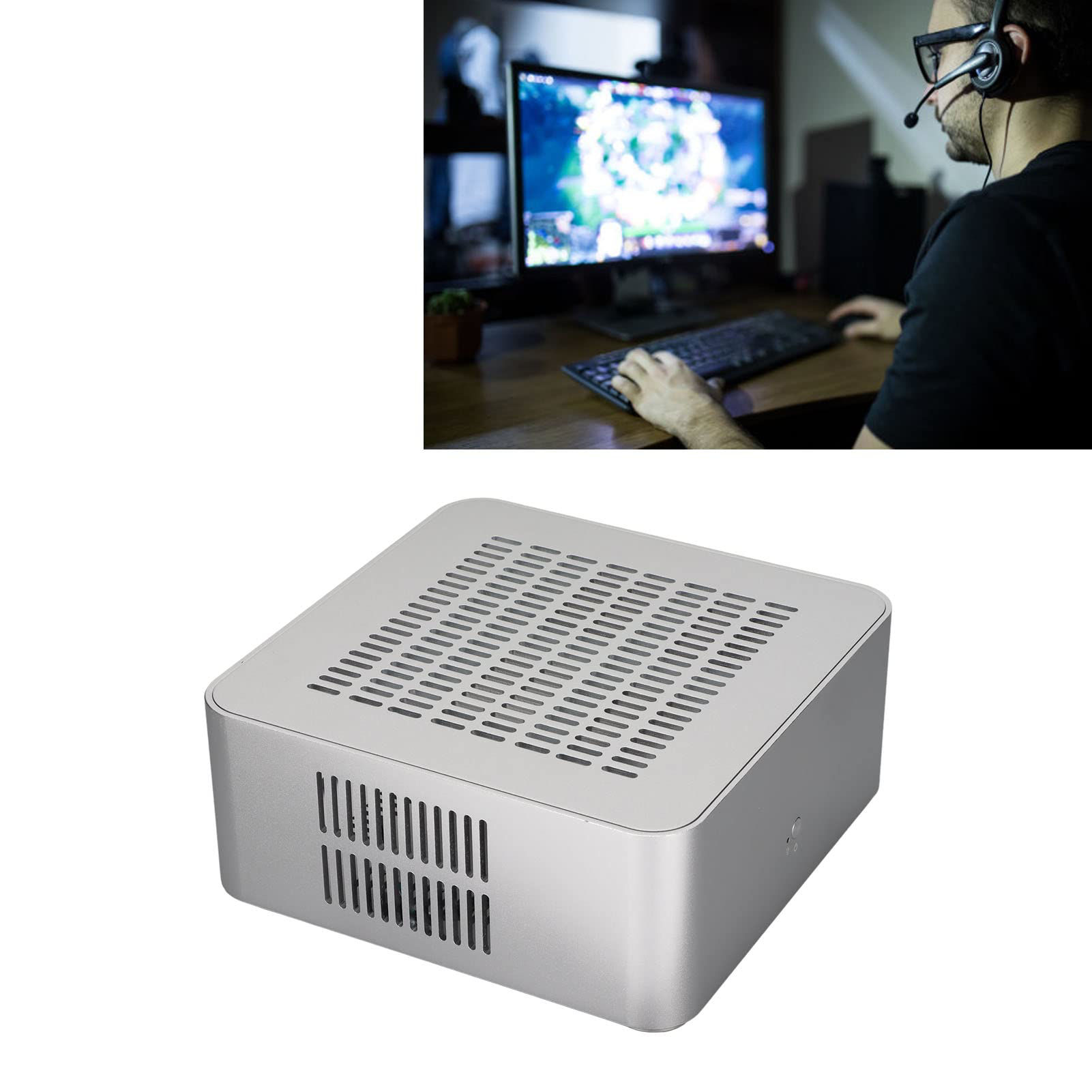 GetUSCart- Dpofirs Mini ITX Computer Case, Desktop Case Gaming PC Case ...