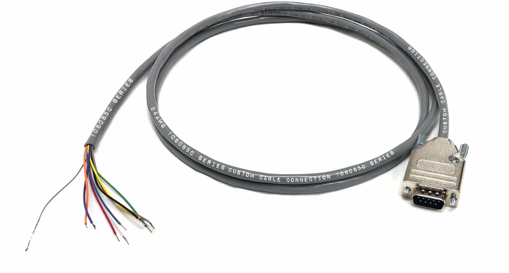 GetUSCart- Custom Cable Connection 10 Foot DB9 Male to Blunt End RS232 ...