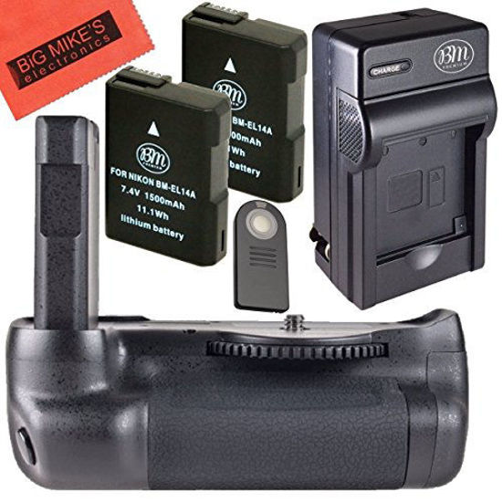 GetUSCart- Battery Grip Kit for Nikon D5500 Digital SLR Camera Includes ...