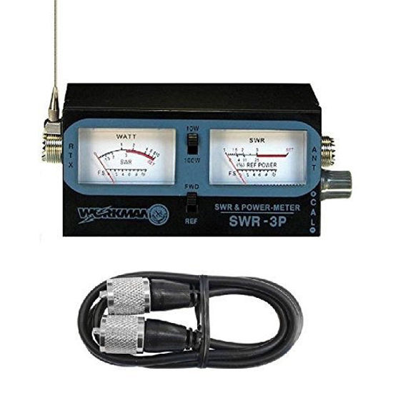 GetUSCart- POWER / SWR METER CB Radio 100 Watts w/ 3' Jumper cable ...