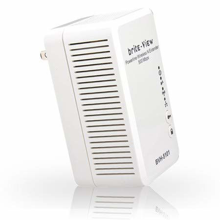 GetUSCart- Brite-View Wireless Wifi Extender with Powerline Adapter