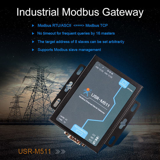 GetUSCart- USR-M511 Modbus RTU to Modbus TCP Converters RS232 RS485 ...