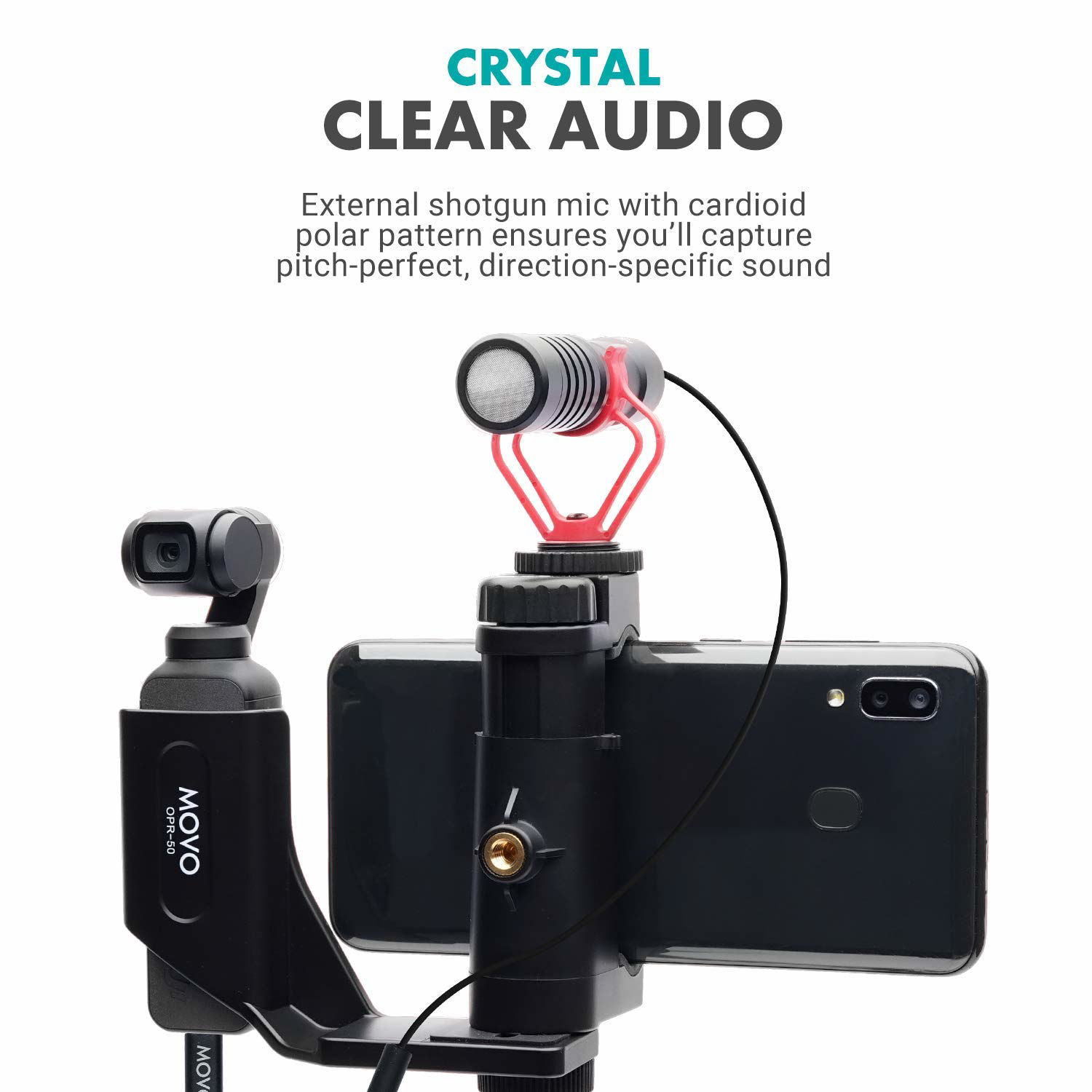 GetUSCart- Movo VXR10 External Microphone, 3.5mm Jack, USB, Crystal ...