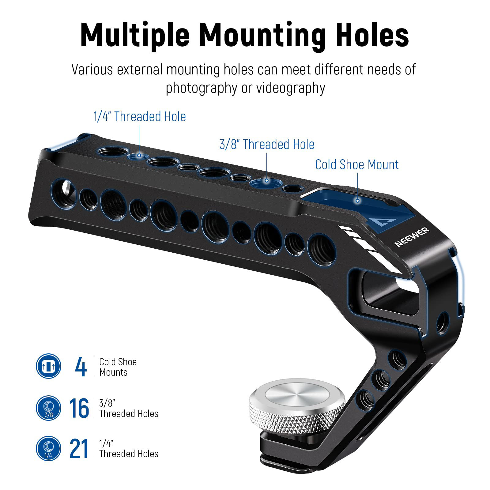 GetUSCart- NEEWER Top Camera Grip, Universal Hot Shoe Grip, Lightweight ...