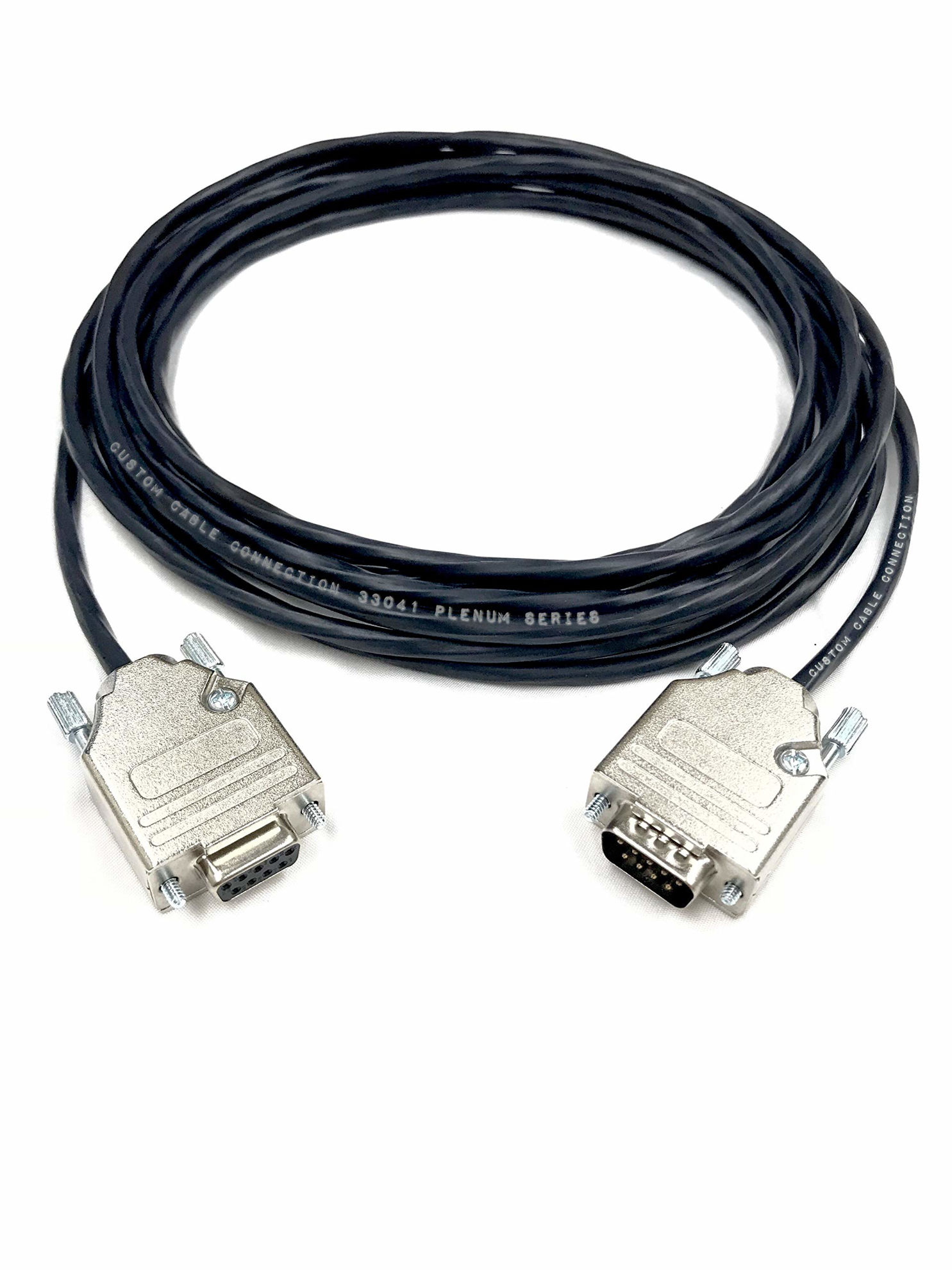 GetUSCart- 25 Foot DB9 Male to Female RS232 Plenum Extension Serial ...