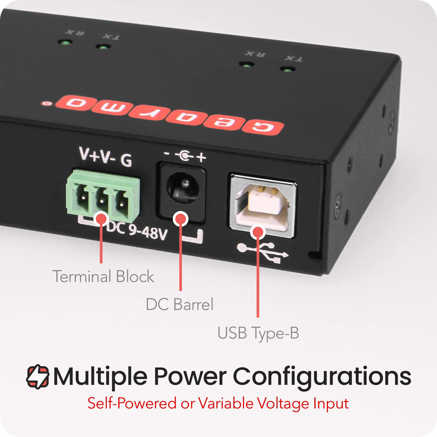 GetUSCart- Industrial 4-Port USB to Serial Adapter DB9 RS-232 with FTDI ...