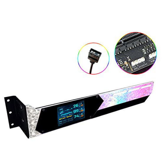 GetUSCart- YBEST 5V 3-Pin Graphics Card Holder RGB, Colorful RGB GPU Support Bracket Video Card ...