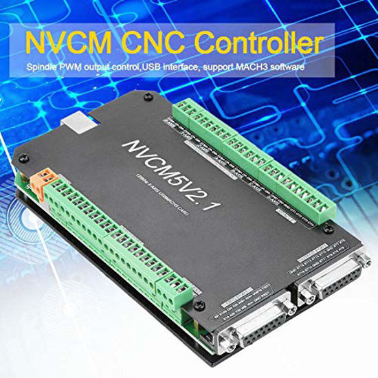 GetUSCart- CNC Motion Controller NVCM 5 Axis CNC Controller MACH3 USB Interface Board Card for ...