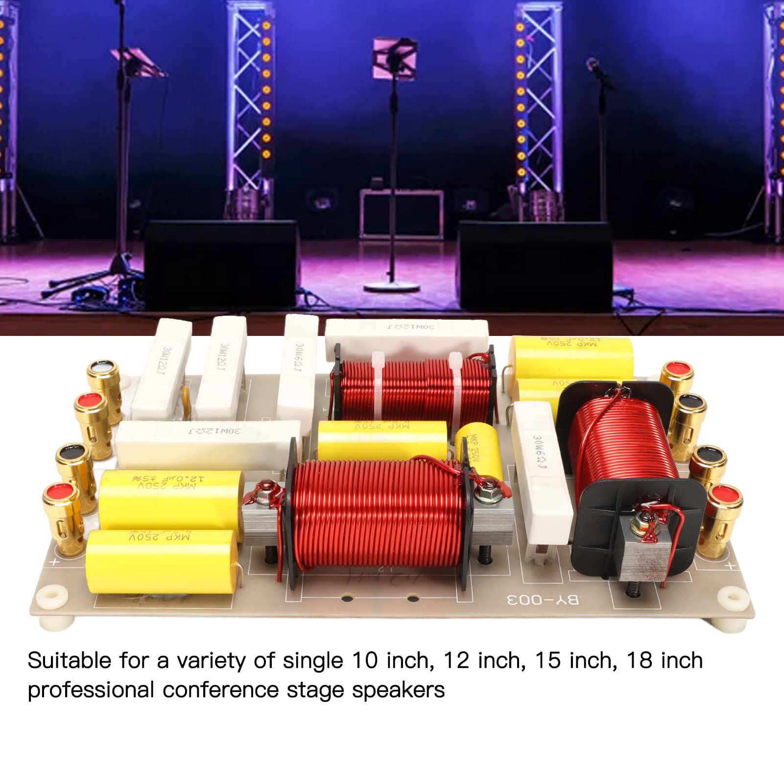 GetUSCart- Cuifati 3 Way Crossover, 3 Way Speaker Crossover Passive ...