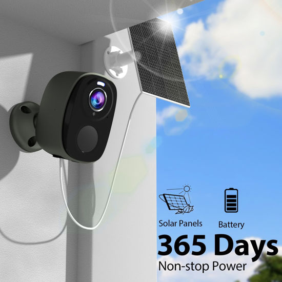 GetUSCart- 4Pack Security Cameras Wireless Outdoor with Solar Panel,2 ...