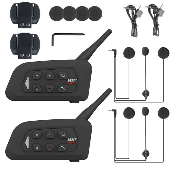 GetUSCart- GaiRen V4 Plus Motorcycle Bluetooth Helmet Intercom Headset ...