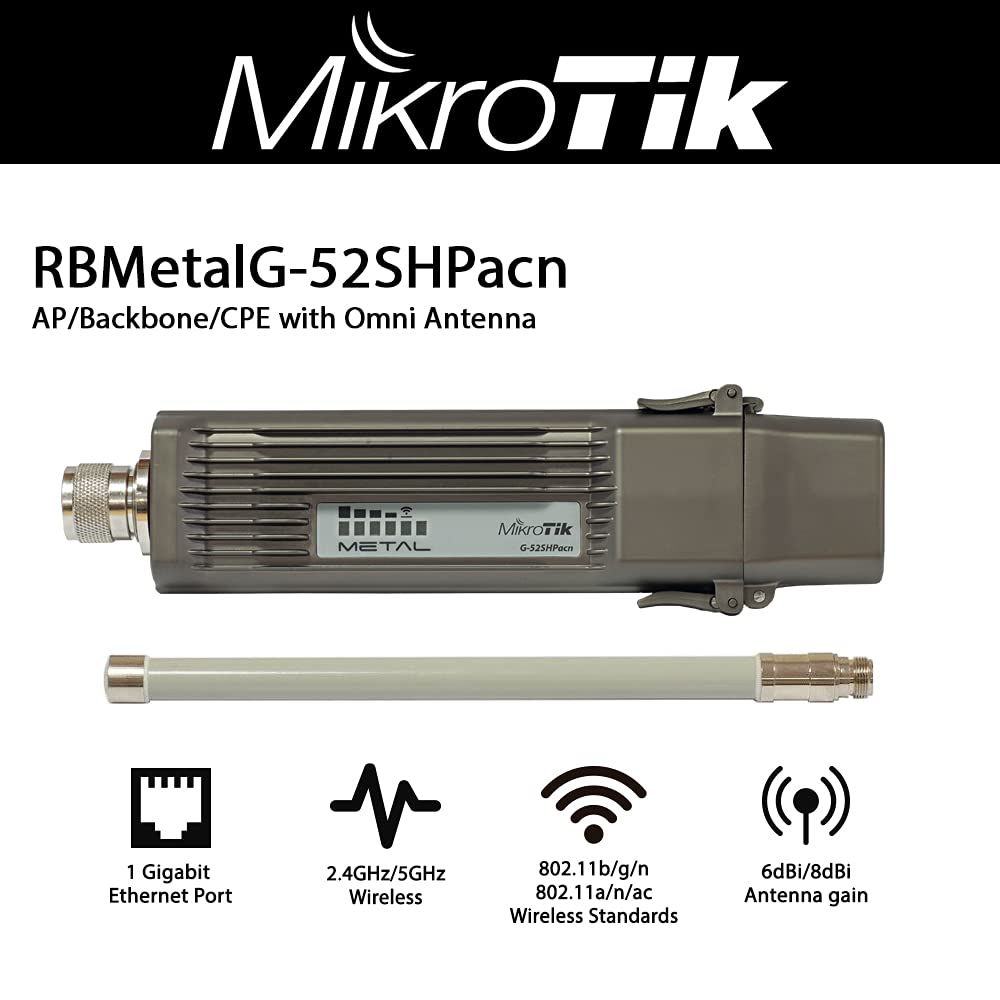 GetUSCart- Mikrotik Routerboard Metal 52 Ac Outdoor Wireless Ap 802 ...