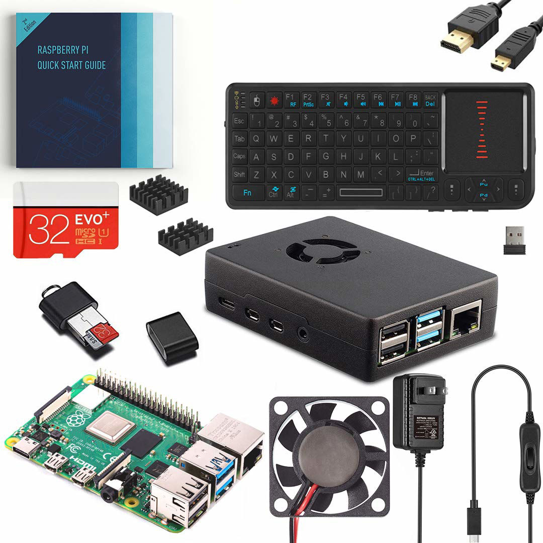 GetUSCart- Vilros Raspberry Pi 4 2GB Complete Desktop Kit with Mini ...