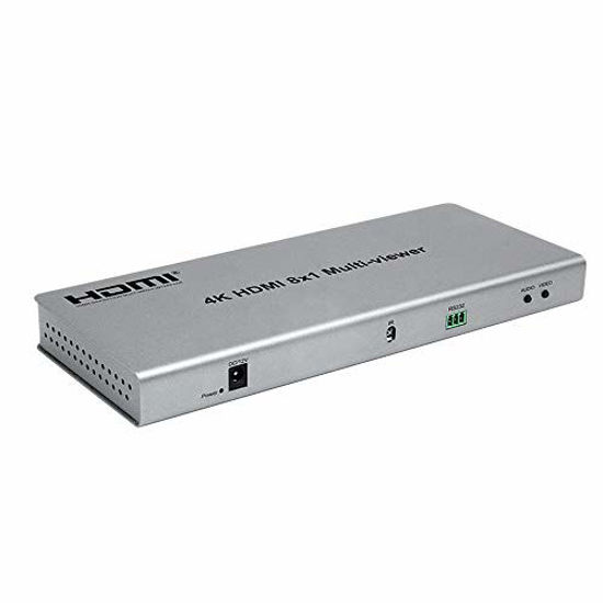 GetUSCart- 4K HDMI 8x1 Multi-viewer HDMI Switcher 8 in 1 Out Seamless ...