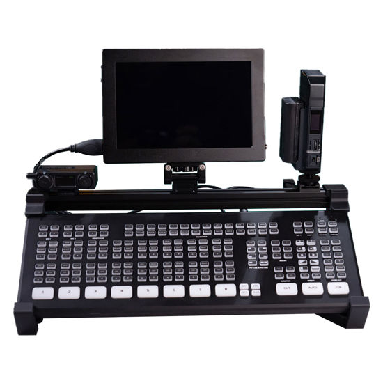 GetUSCart- PepperTech Digital INUX3D PK1 Pro Streamer AX Stand Bundle for ATEM Mini Extreme (Black)