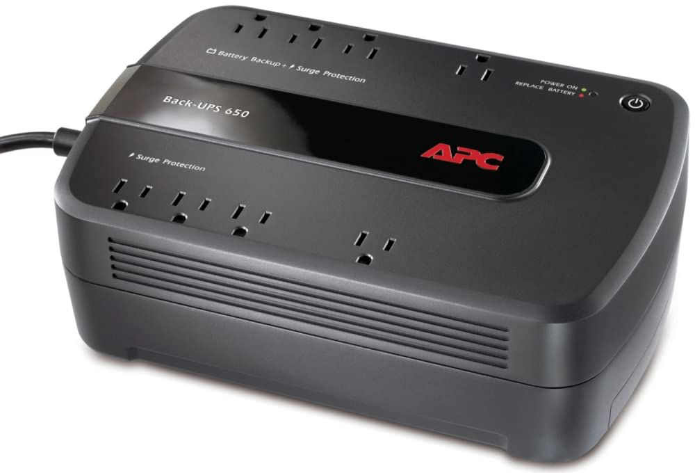 GetUSCart- APC BE650G1 Back-UPS 650VA, 120V, 8 NEMA outlets (4 Surge)