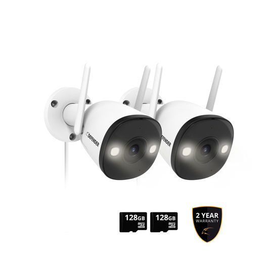 GetUSCart- Defender Guard Pro 2K WiFi. Plug-in Security Camera with ...