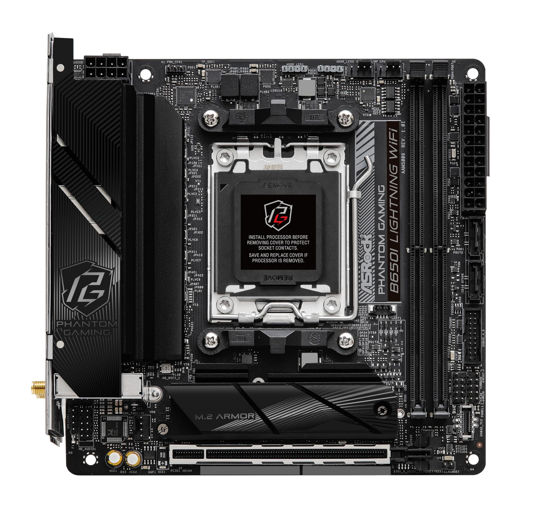 GetUSCart- ASRock B650I Lightning WiFi 6E AMD Socket AM5 Ryzen B650 ...