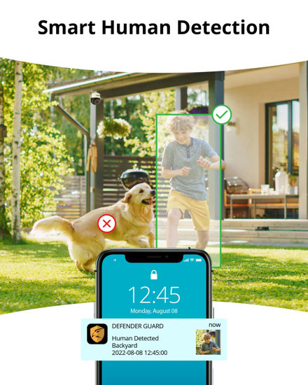 GetUSCart- Guard Pro PTZ 2K HD Wi Fi Security Camera with Motion ...