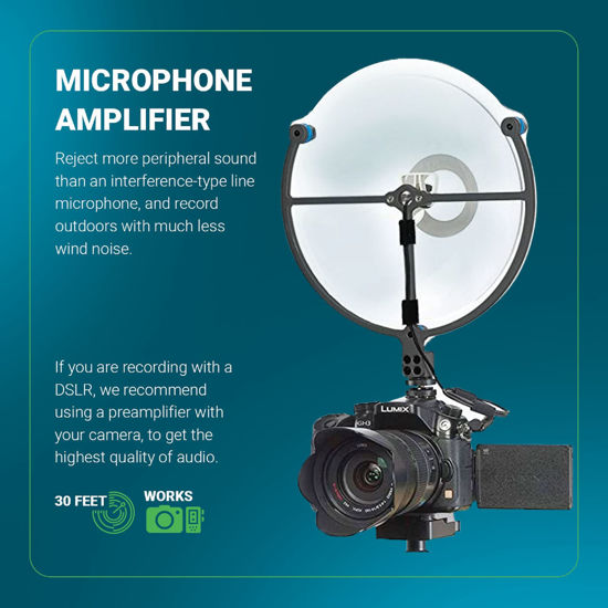 GetUSCart- SOUND SHARK Long-Range Microphone Amplifier - Black