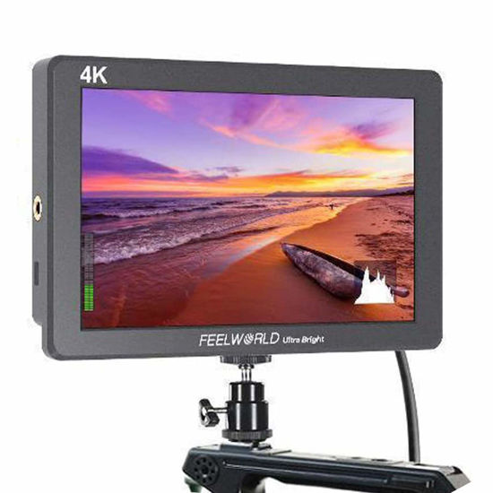 GetUSCart- FEELWORLD P7S 7 Inch 2200nit Daylight Viewable Camera Field Monitor 1920x1200 3G-SDI ...