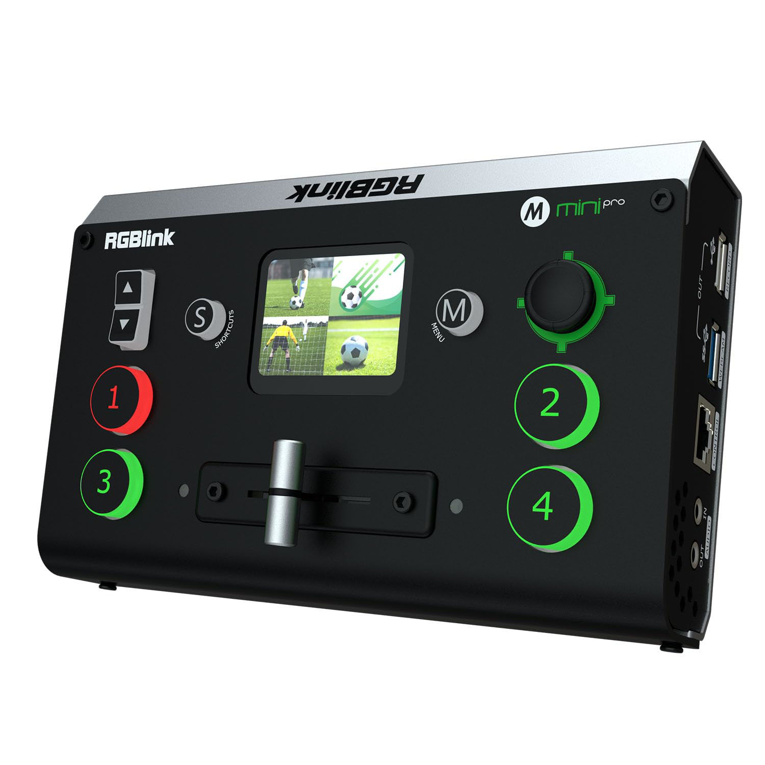 GetUSCart- RGBlink Mini-pro Video Switcher with 4 x 4K HDMI Inputs 1HDMI/USB3.0 Outputs Multi ...