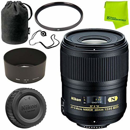 GetUSCart- Nikon AF-S Micro-NIKKOR 60mm f/2.8G ED Lens Base Bundle
