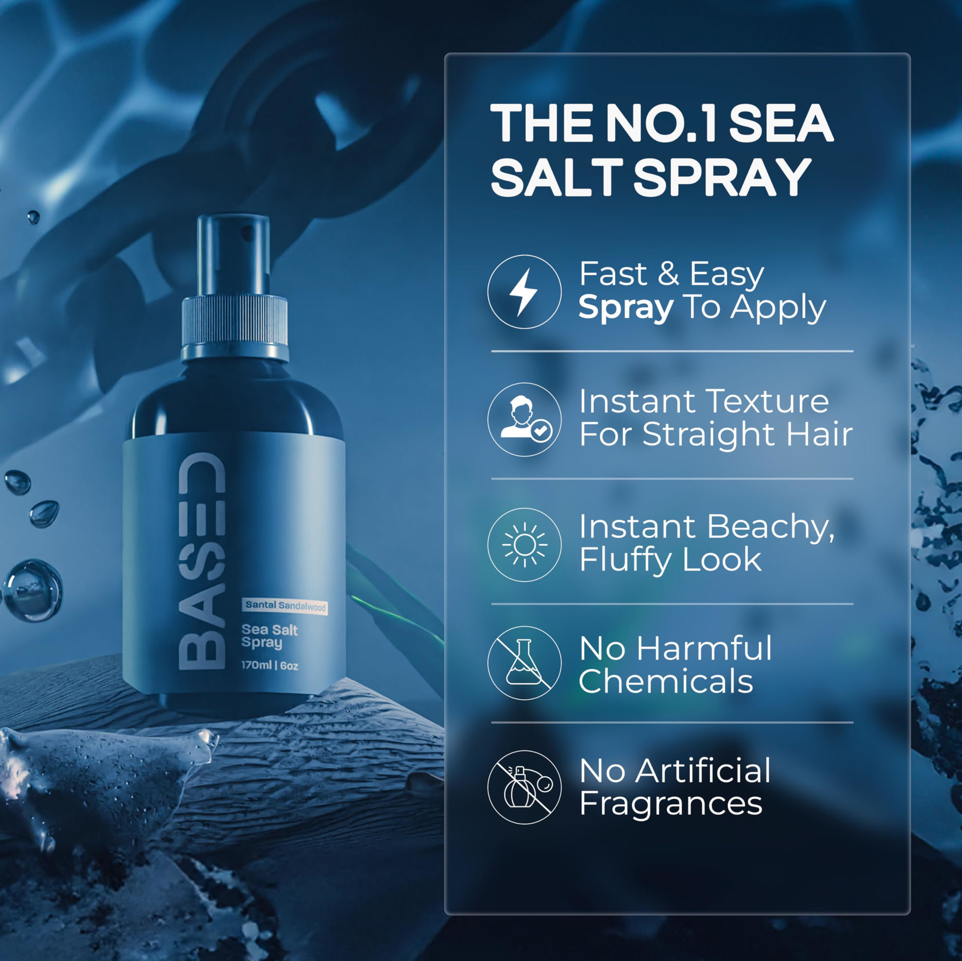 GetUSCart- BASED BODYWORKS Sea Salt Spray, Natural Finish Sea Salt ...