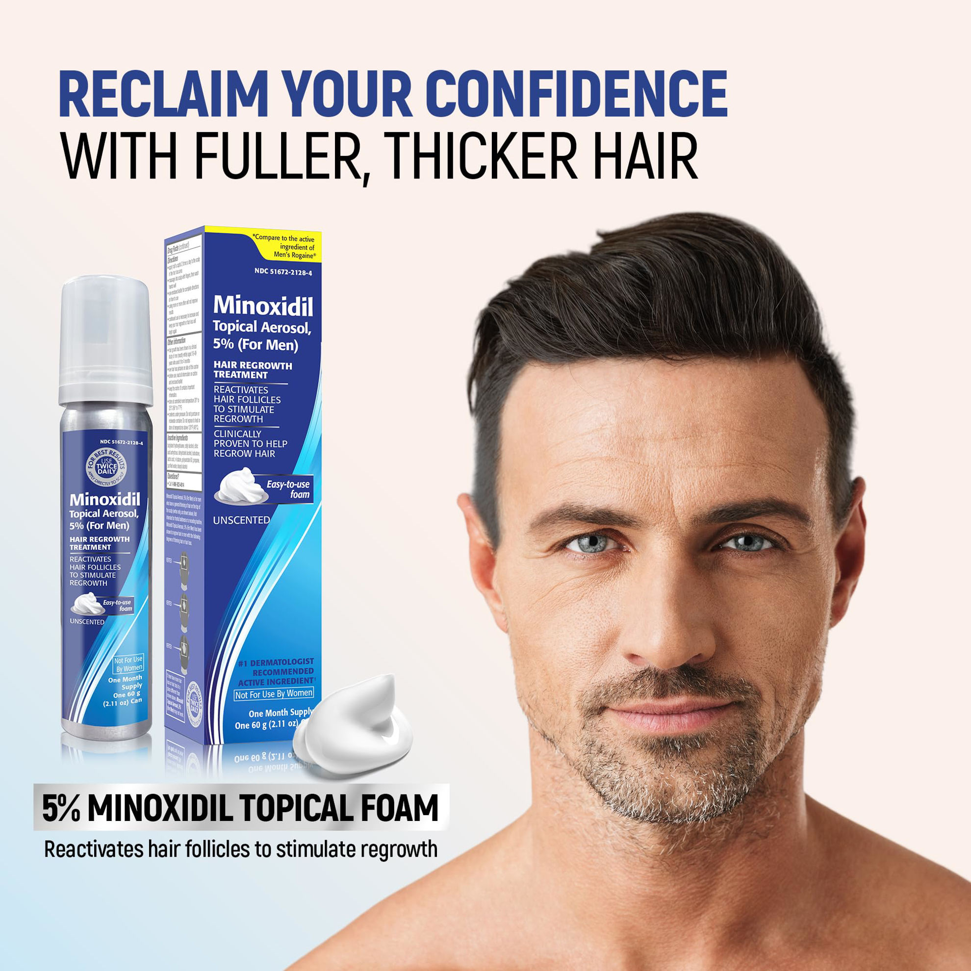 GetUSCart- Taro Minoxidil Topical Aerosol Foam, 5%, Hair Regrowth 2 ...