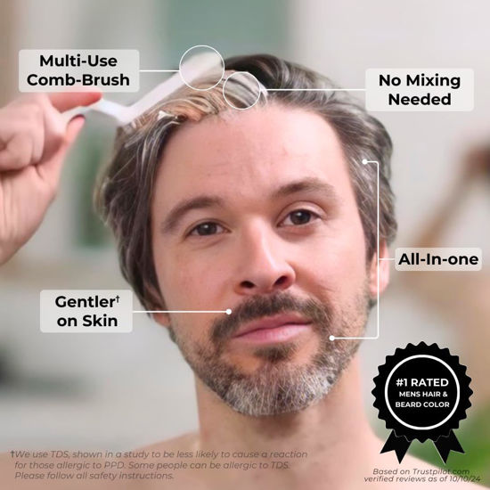 GetUSCart- Simpler Hair Color for Men Kit for Full Gray Coverage - Dark ...