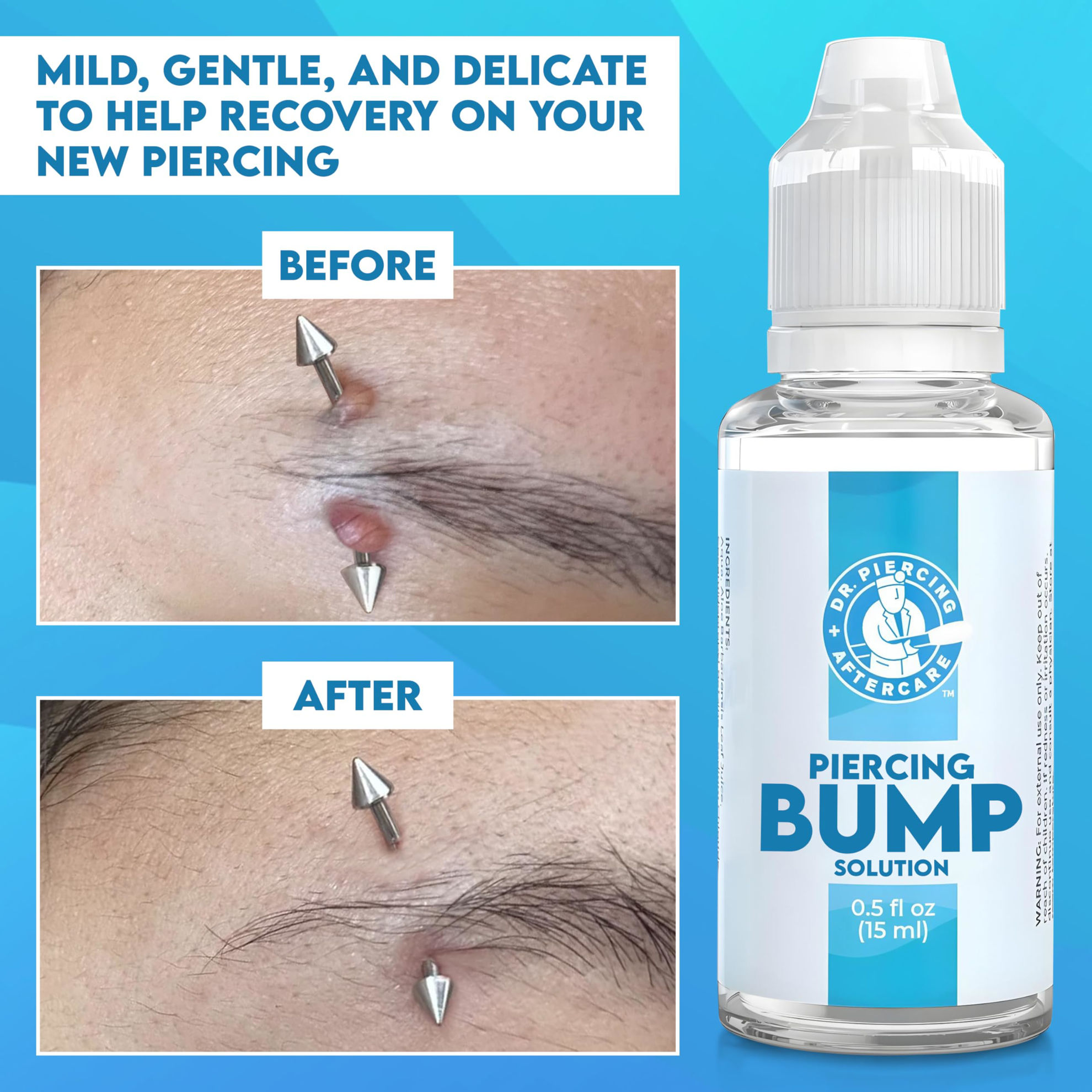 GetUSCart- DR. PIERCING AFTERCARE Keloid Drops - Non-Greasy Saline ...