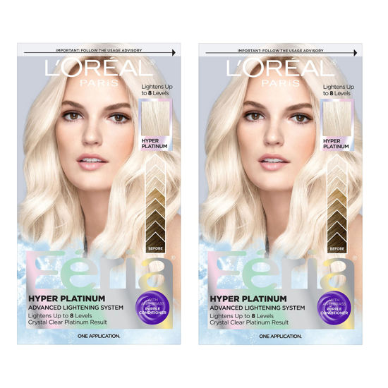 GetUSCart- L’Oréal Paris Feria Hyper Platinum Hair Bleach, Lifts Up To ...