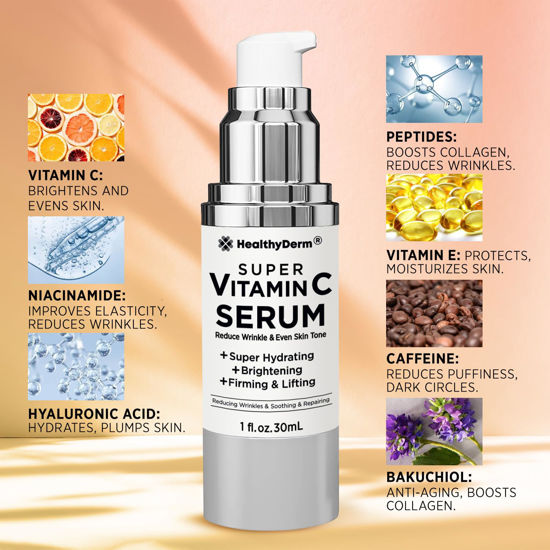 GetUSCart- Age-Defying Super Vitamin C Serum for Women Over 50: Niacinamide, Vitamin C ...