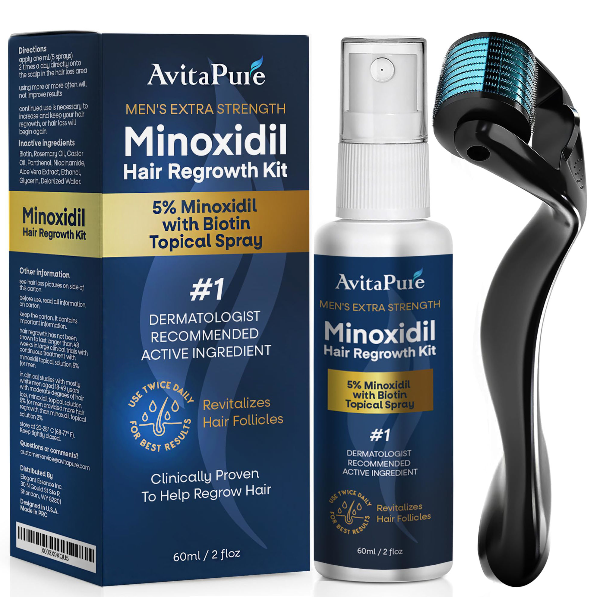 GetUSCart- Minoxidil for Men Hair Growth, 5% Minoxidil Hair Growth ...