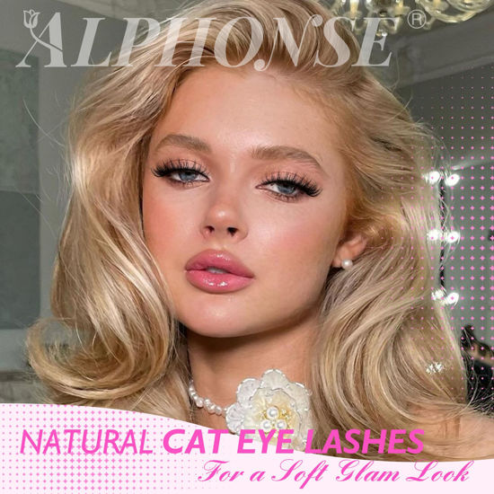 GetUSCart- False Eyelashes Natural Look Cat Eye Lashes Wispy 3D Strip ...
