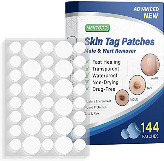 GetUSCart- Upgraded Skin Tag Remover Patches (144 Pcs), Skin Tag Device ...