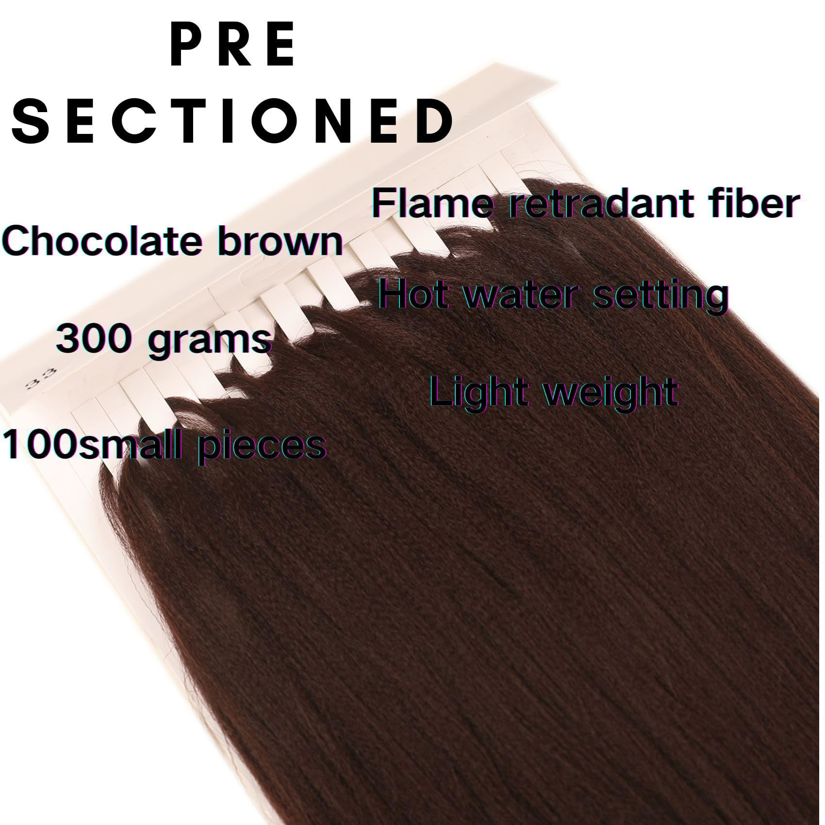 GetUSCart- Leticia Pre sectioned Braiding Hair for Braids Chocolate ...