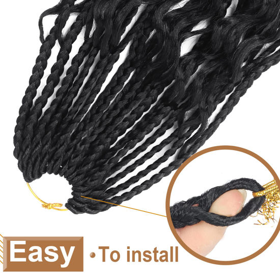GetUSCart- Goddess Box Braids Crochet Hair With Curly Ends 12 Inch ...