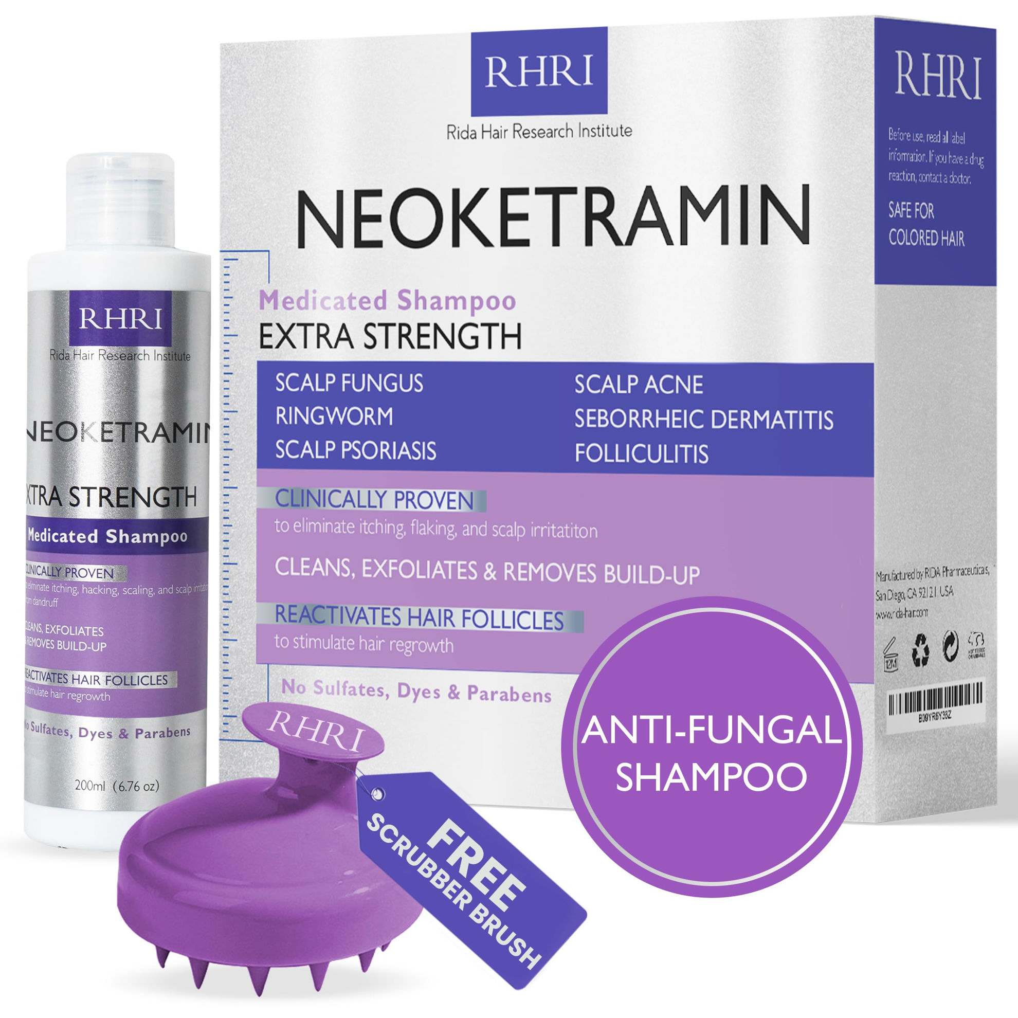 GetUSCart- Anti Fungal Shampoo for Men & Women | Anti Dandruff, Medicated, Folliculitis Shampoo ...