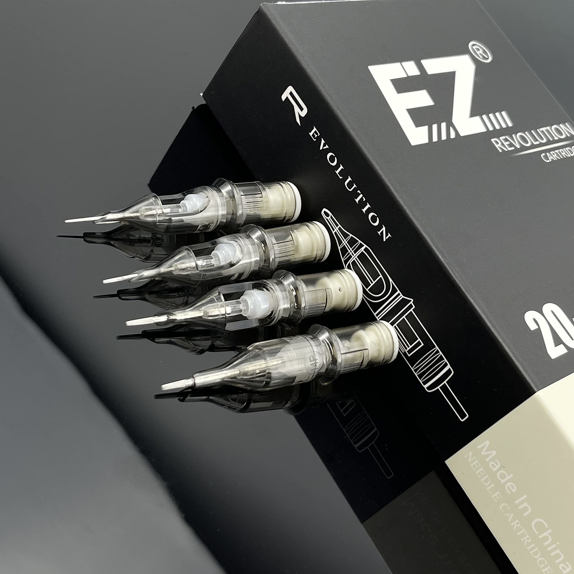 GetUSCart- EZ Tattoo Cartridge Needles - 20Pcs #14 (3RLT) Round Liner 0.4mm Super Tight Long ...