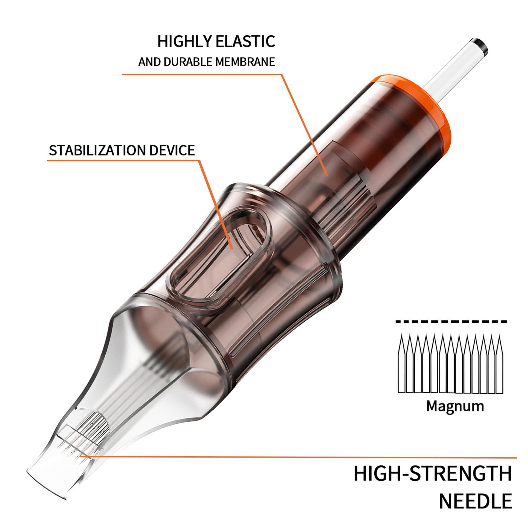 GetUSCart- A-minusone 20 Pcs 1207M1 Standard Disposable Tattoo Needle ...