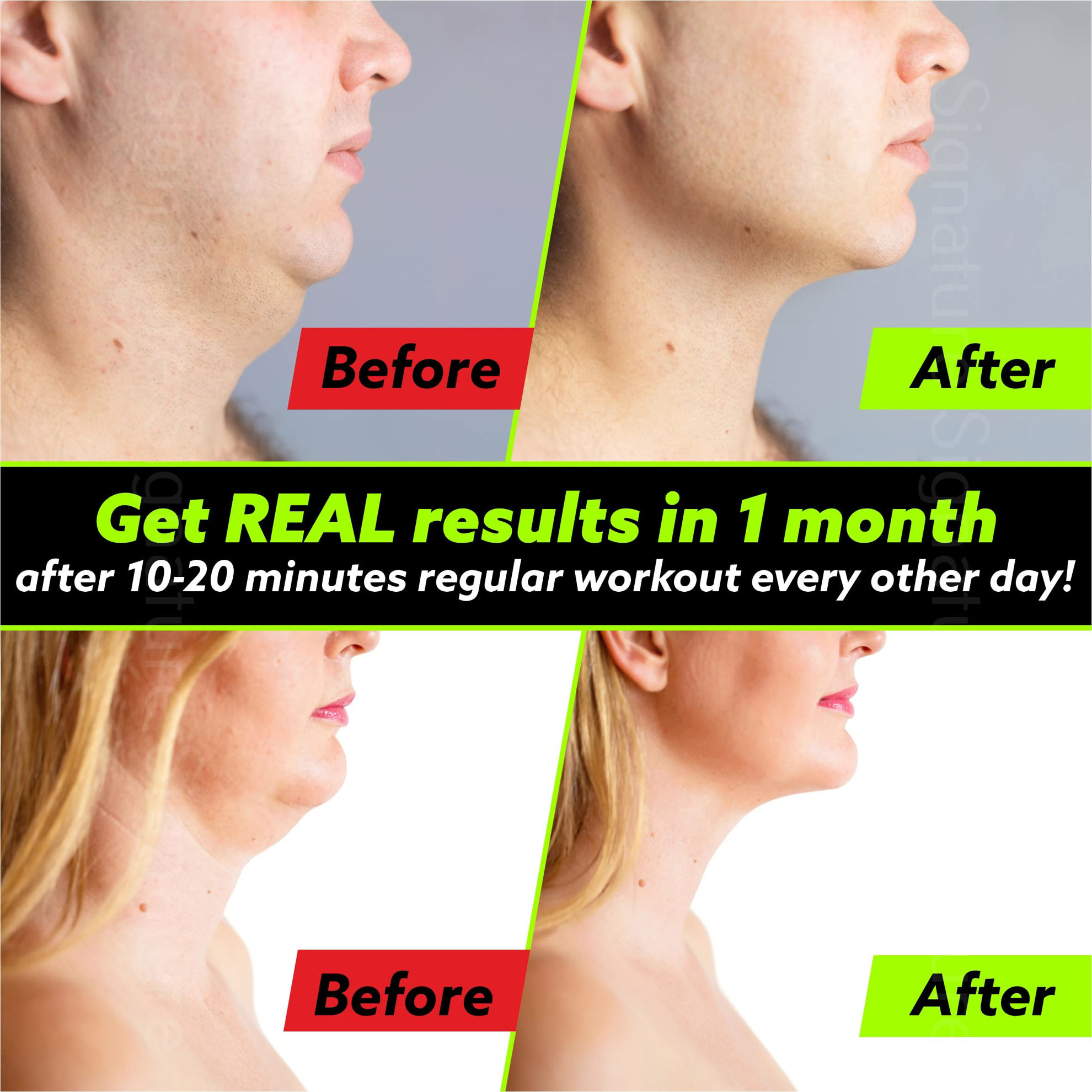 GetUSCart- SIGNATURE Chisel Your Jaw Exerciser Tablets - Jawline Shaper ...