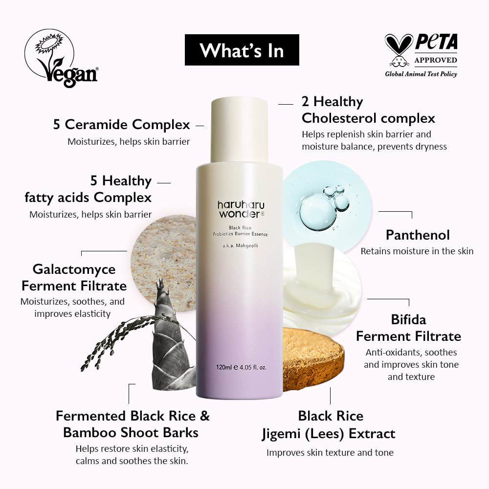 GetUSCart- haruharu Wonder Black Rice Probiotics Barrier Essence 4.05 ...