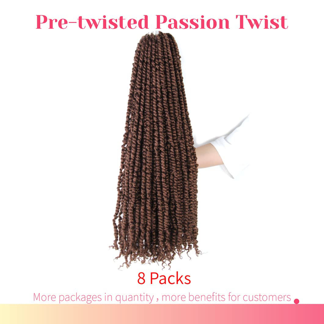 GetUSCart- The BOHOBABE 36 Inch Pre-twisted Passion Twist Hair 8 Packs ...