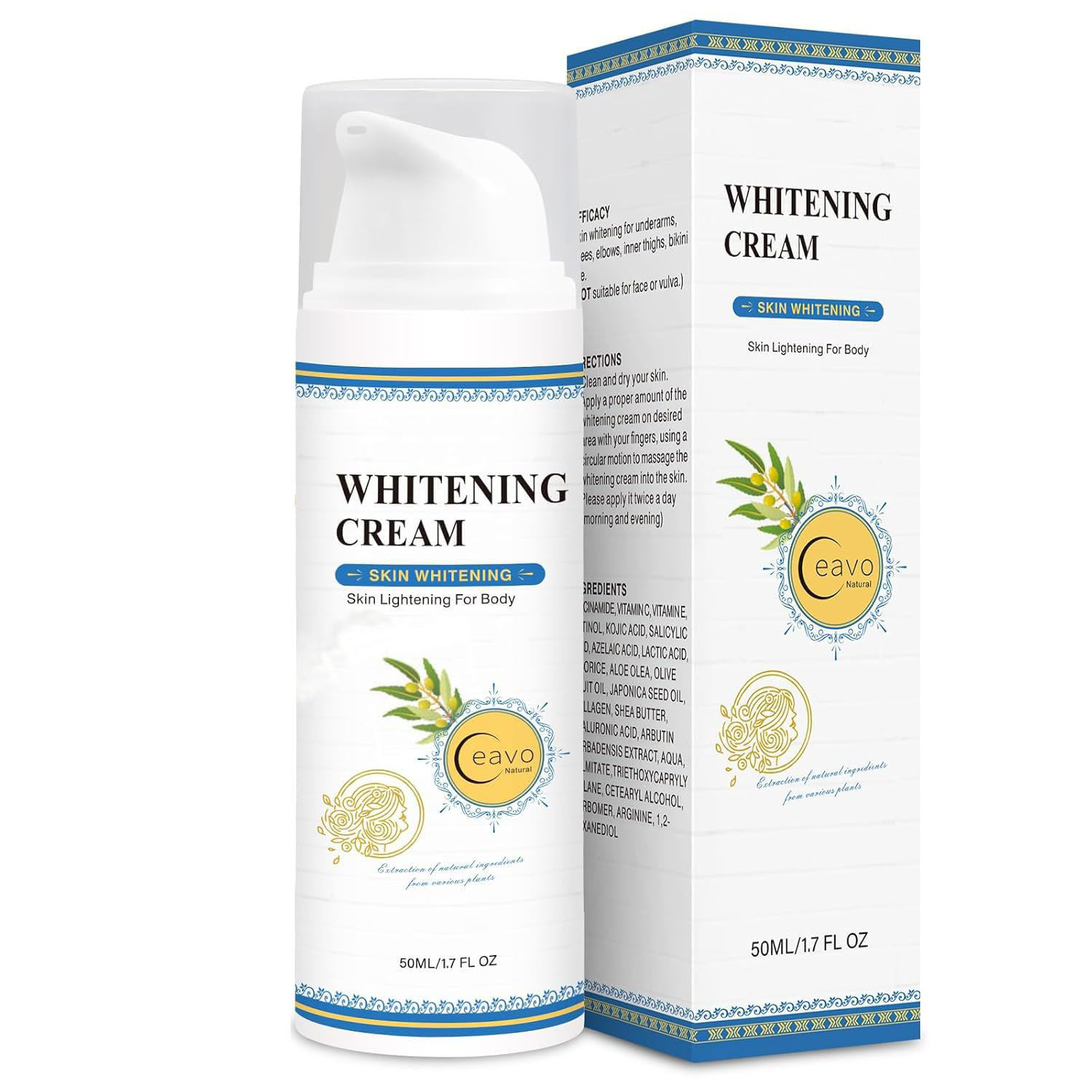 GetUSCart- Skin Whitening Cream Skin Bleaching Cream for Body Intimate Area, Private Parts ...