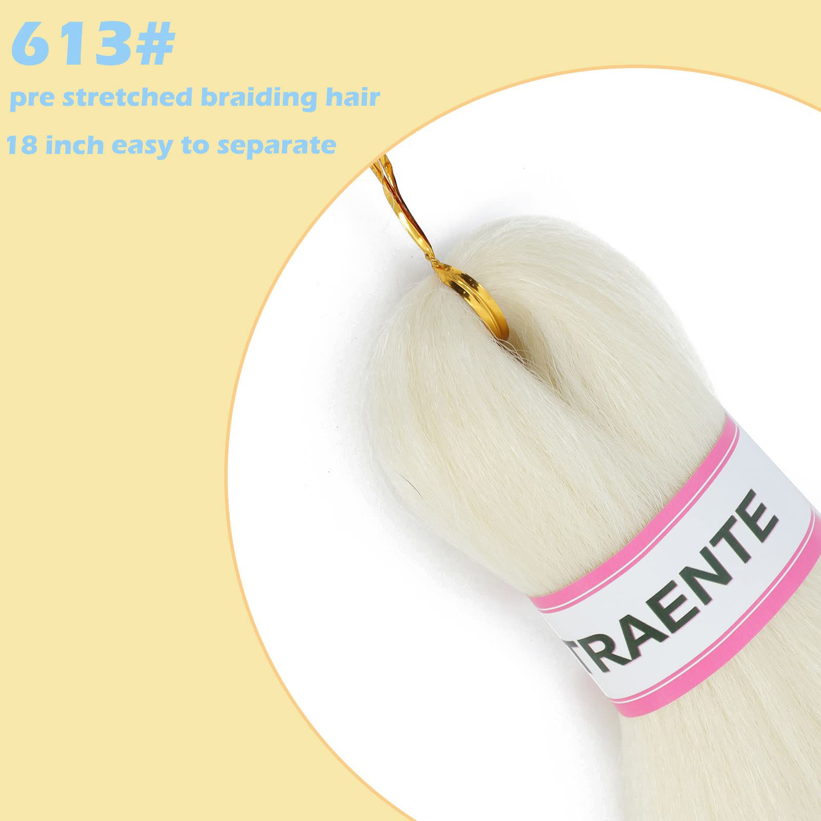 GetUSCart- Pre Stretched Braiding Hair 18 Inch 8 Packs Blonde Braiding Hair Long Prestretched ...