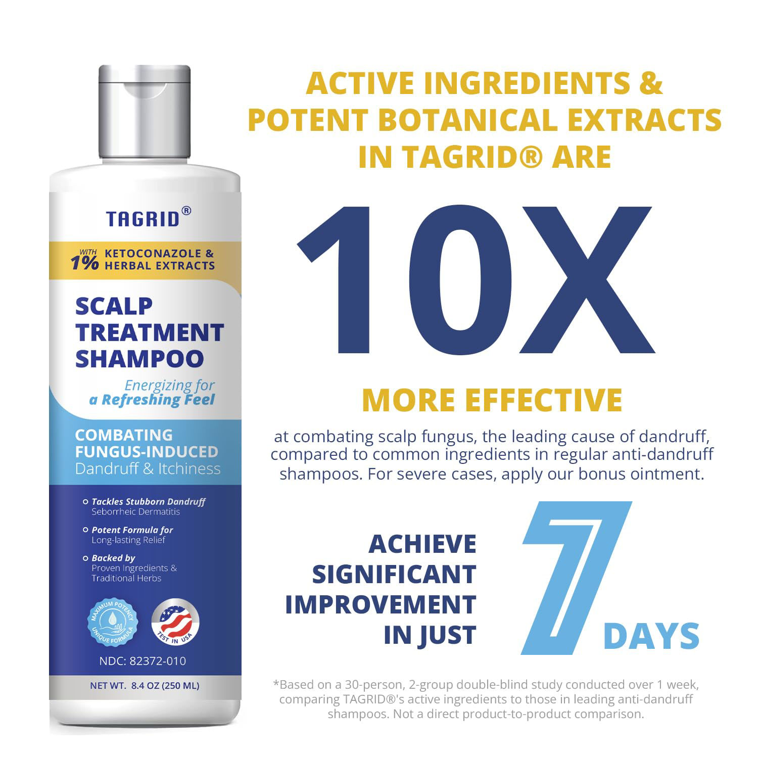 GetUSCart- Ketoconazole Shampoo Kit for Scalp Treatment: 1% ...