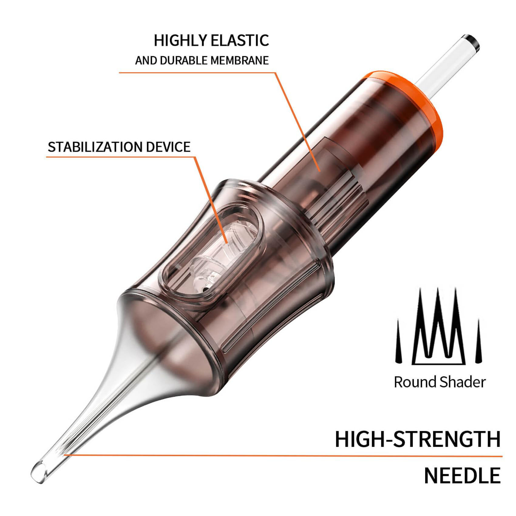 GetUSCart- A-minusone 20 Pcs 1209RS Standard Disposable Tattoo Needle ...